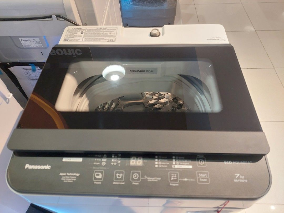 PANASONIC TOPLOAD WASHER NON INVERTER 2022 MODEL, TV & Home Appliances ...