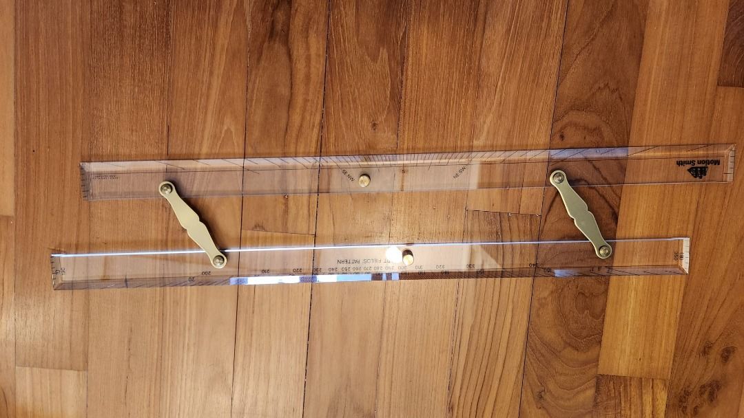 Parallel Rule - Captain Fields Pattern 600mm, Hobbies & Toys ...