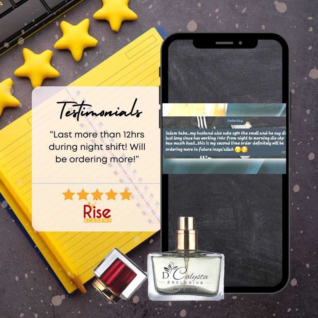 Perfume customer feedback, Announcements on Carousell