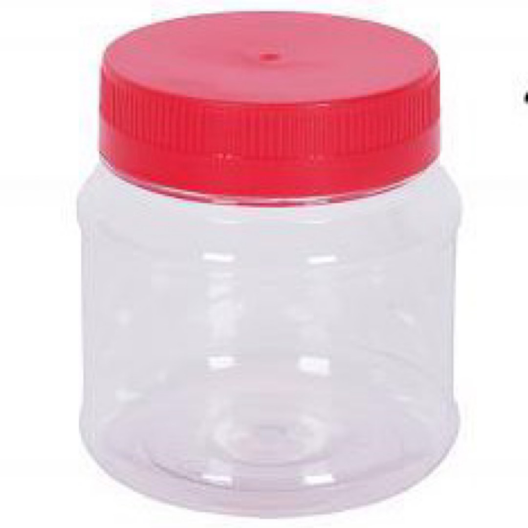 PET Red Container for CNY/Hari Raya Goodies, Furniture & Home Living ...