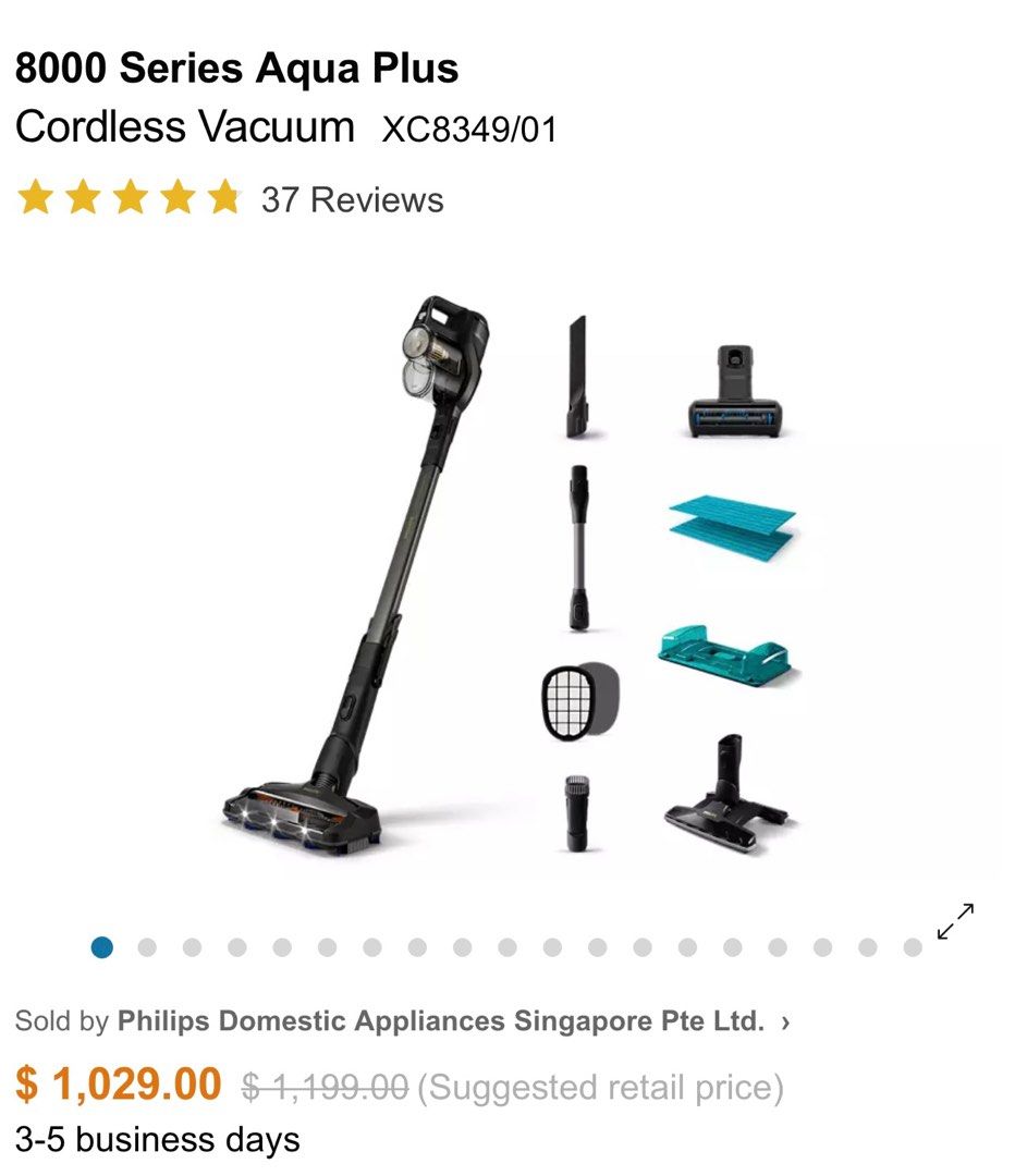 Philips vacuum 8000 series Aqua Plus (PRICE REDUCED), TV & Home ...