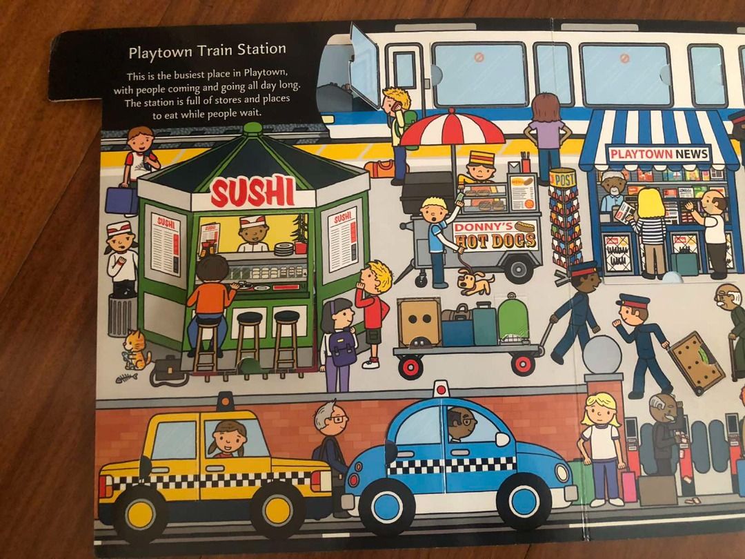 Playtown: A Lift-the-Flap Book Board book (with flaw), Hobbies & Toys ...