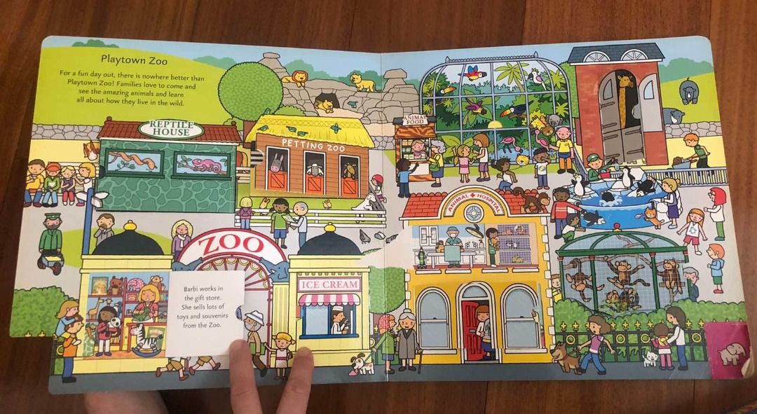 Playtown: A Lift-the-Flap Book Board book (with flaw), Hobbies & Toys ...