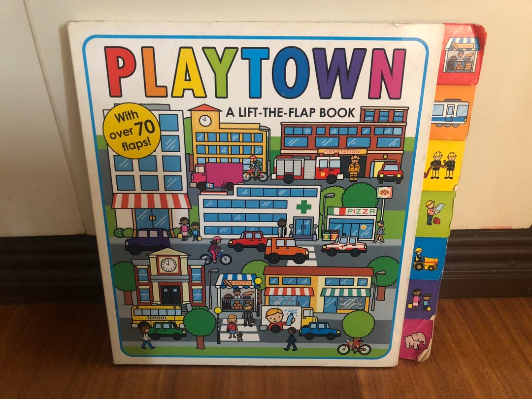 Playtown: A Lift-the-Flap Book Board book (with flaw), Hobbies & Toys ...