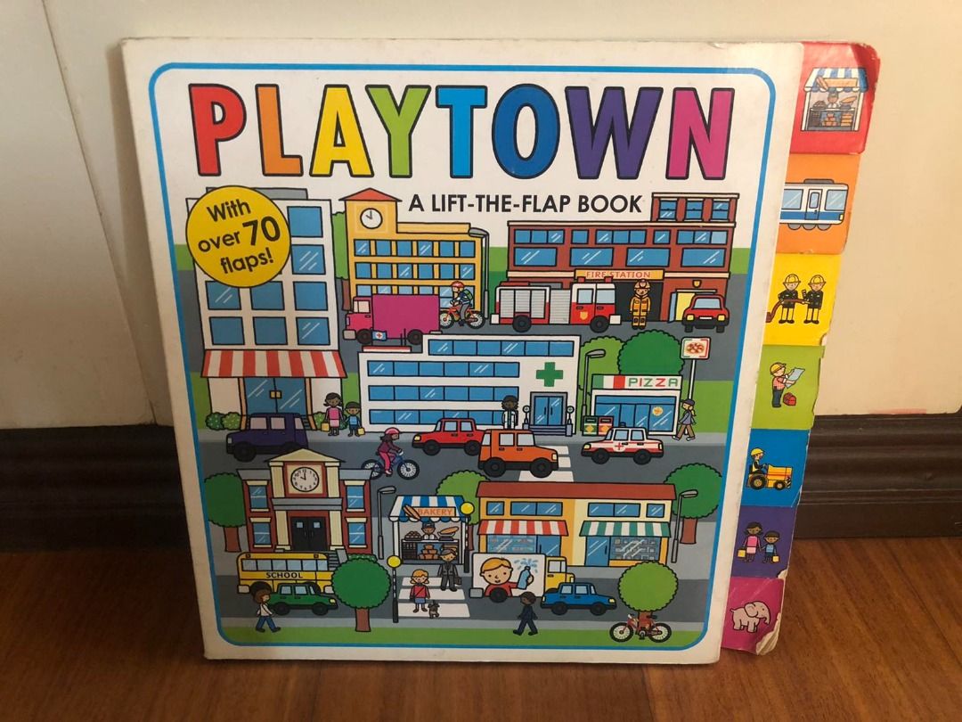 Playtown: A Lift-the-Flap Book Board book (with flaw), Hobbies & Toys ...