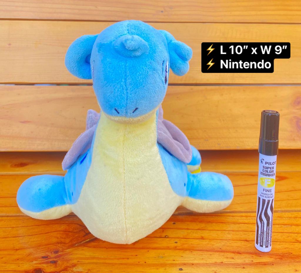 Pokemon Lapraz Nintendo Plushtoy, Hobbies & Toys, Toys & Games on Carousell