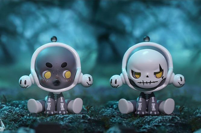 Popmart skullpanda ancient castle skeleton, Hobbies & Toys, Toys ...