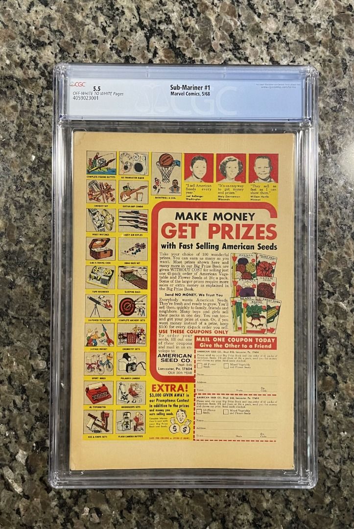 Prince Namor, The Sub-Mariner #1 CGC 5.5 (1968), Hobbies & Toys, Books ...