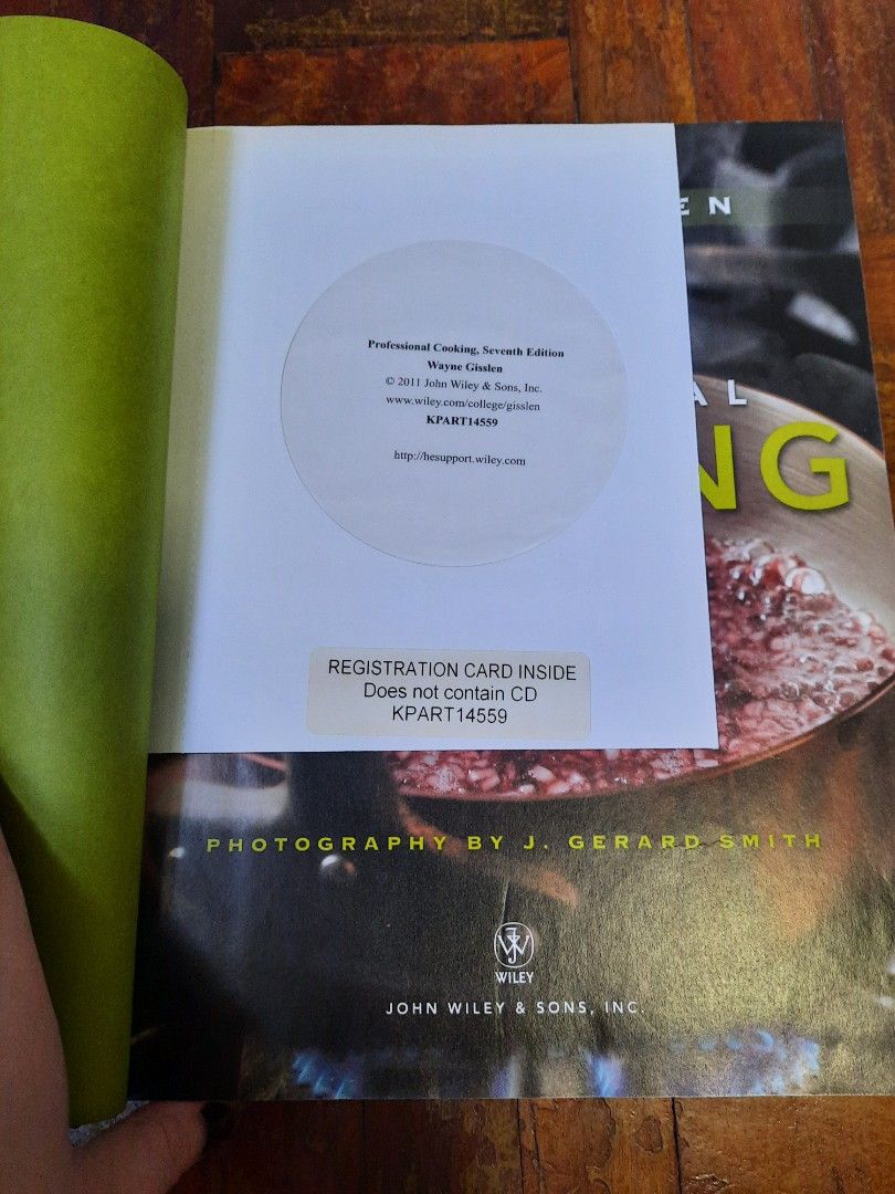 Professional Cooking 7th Edition by Wayne Gisslen, Hobbies & Toys ...
