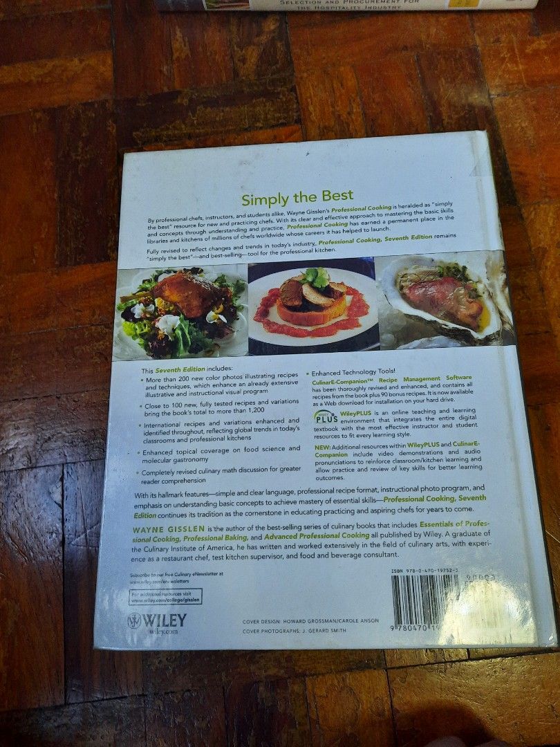 Professional Cooking 7th Edition by Wayne Gisslen, Hobbies & Toys ...