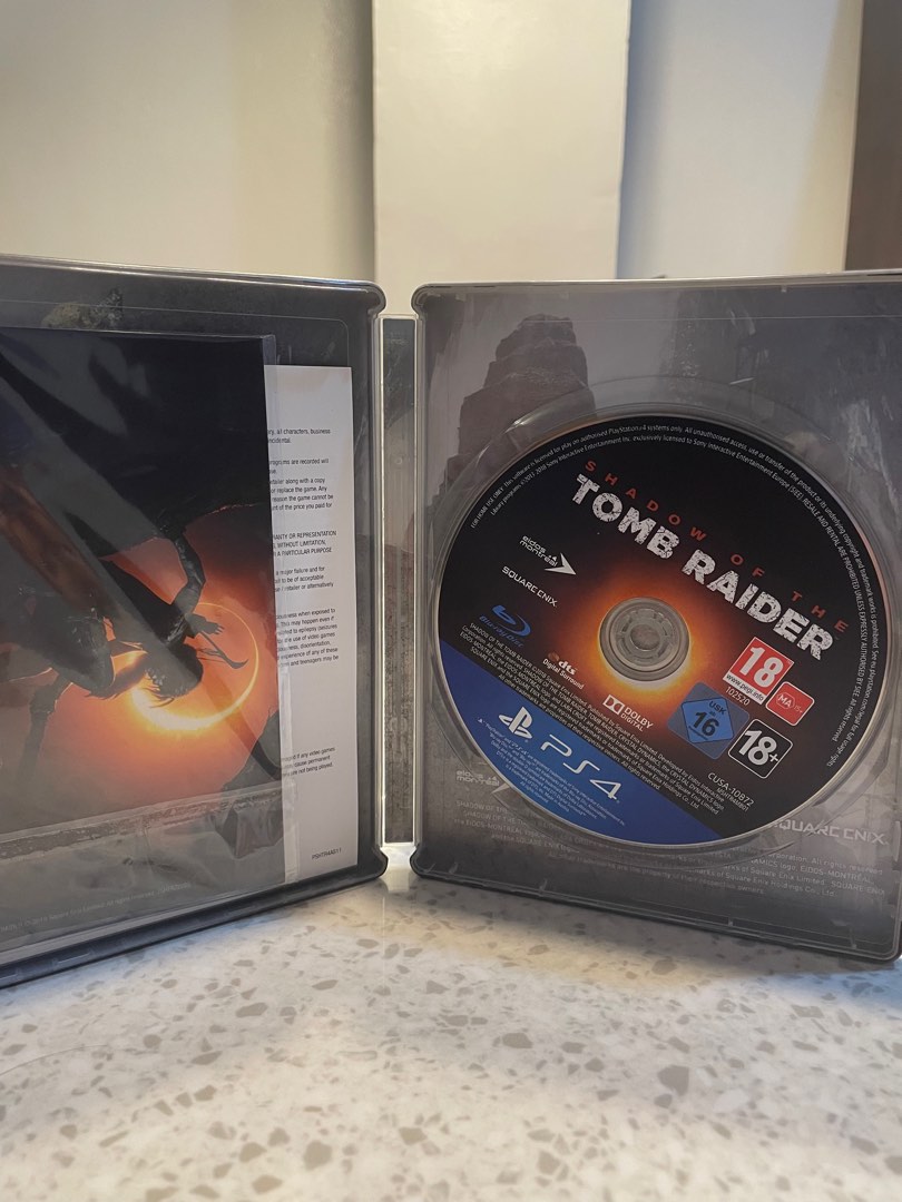 PS4 - Shadow of the Tomb Raider Limited Steelbook, Video Gaming, Video ...