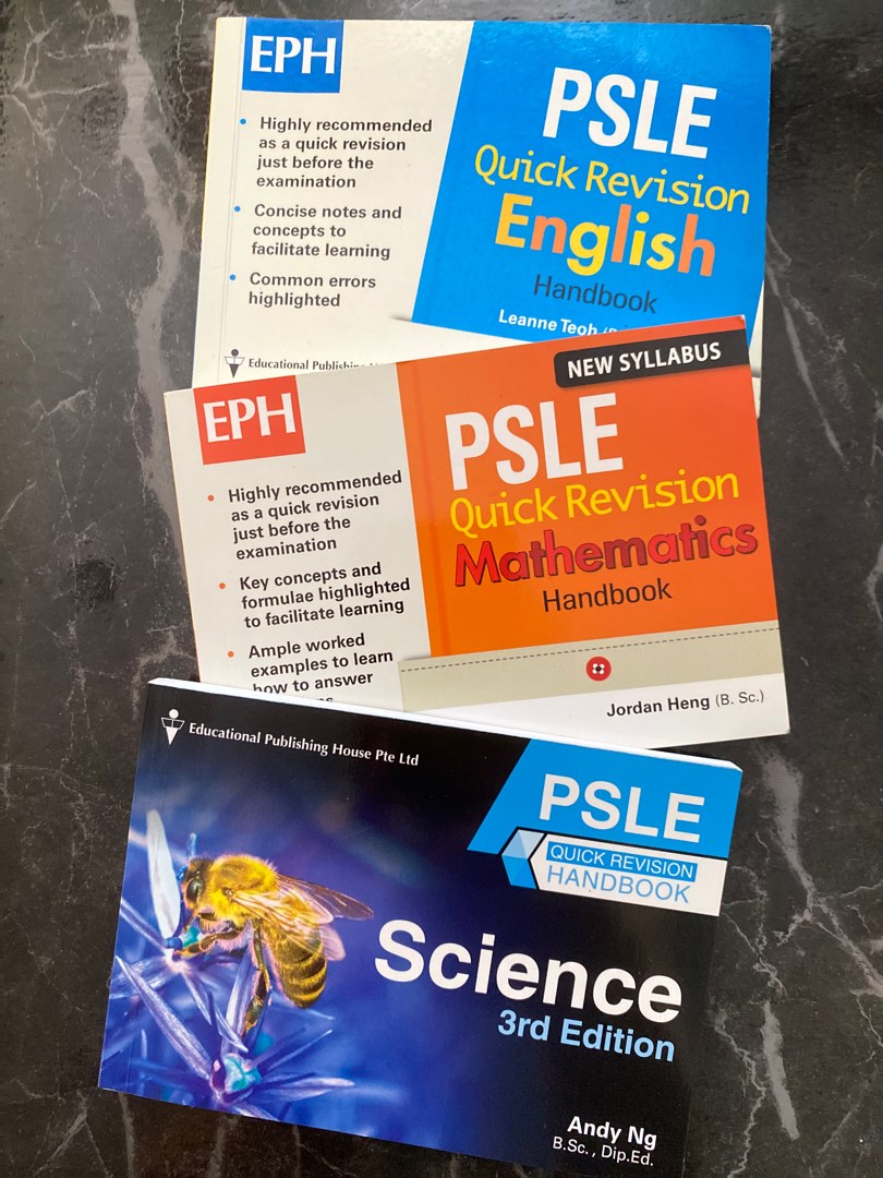 PSLE Quick Revision Handbook Math Science English, Hobbies & Toys ...