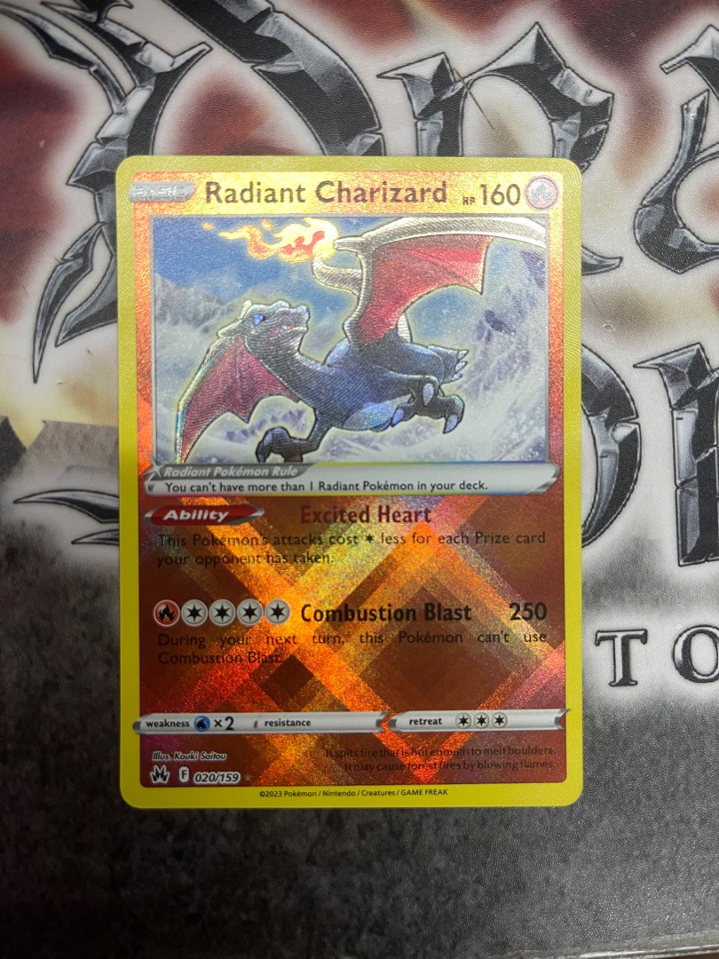 Radiant Charizard - 020/159, Hobbies & Toys, Toys & Games on Carousell