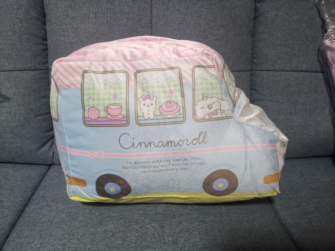 [RARE] Authentic Sanrio Characters Cinnamoroll Milk School Bus Cushion ...