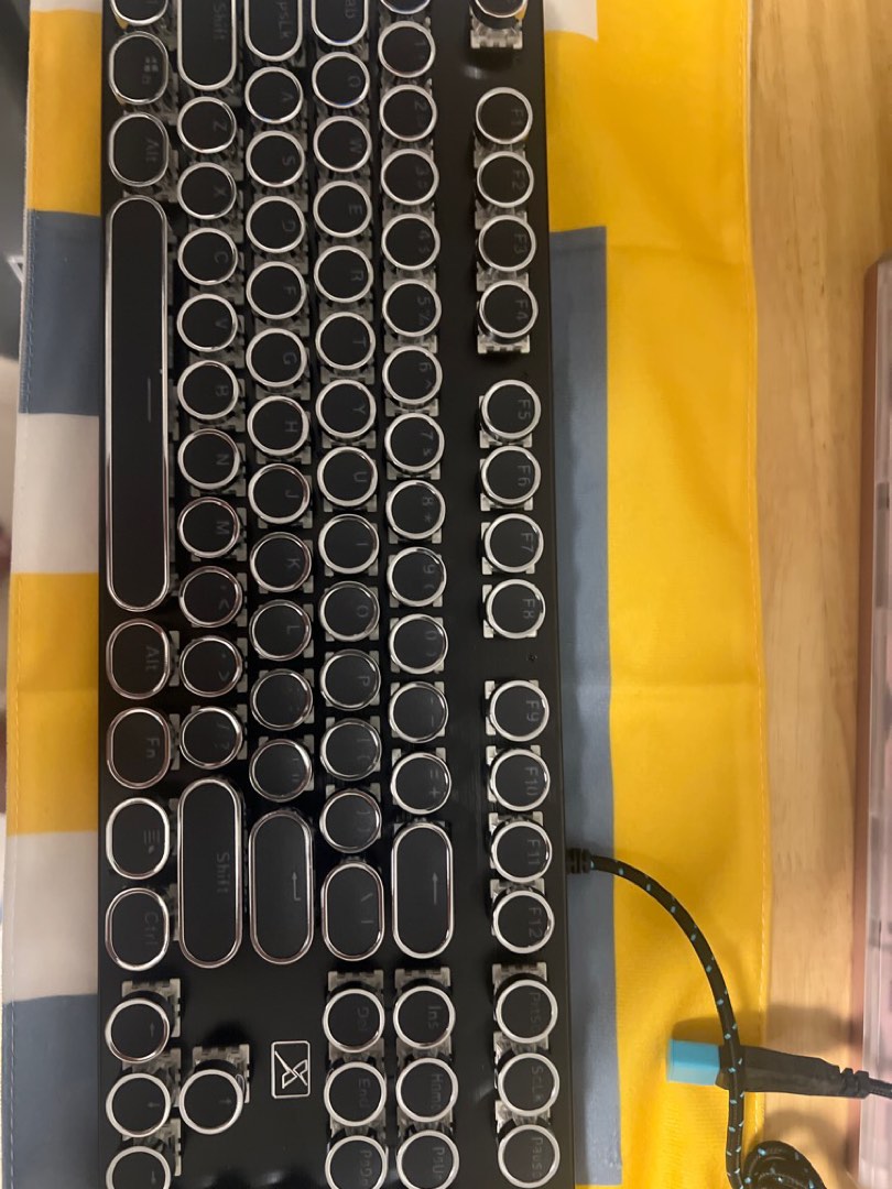 Retro Round Keyboard, Computers & Tech, Parts & Accessories, Computer ...