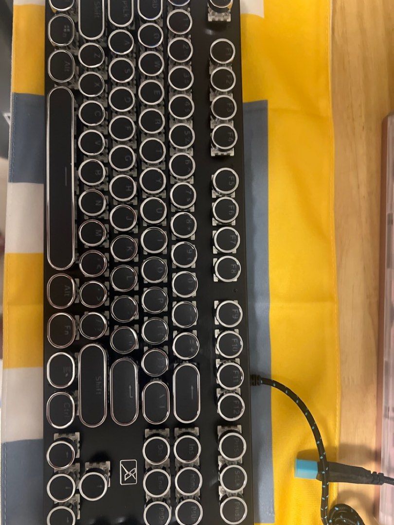 Retro Round Keyboard, Computers & Tech, Parts & Accessories, Computer ...