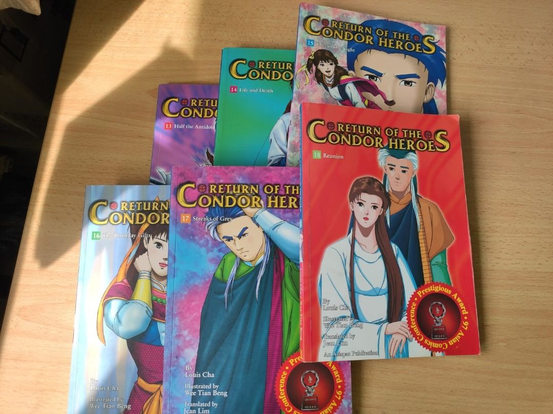 Return of the Condor Heroes- English version manga, Asiapac Publication. Full set 18 volumes ...