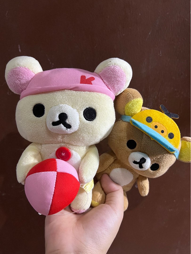 Rilakkuma Korilakkuma Rila and Kori Bundle Summer Costume Stuff Toy ...