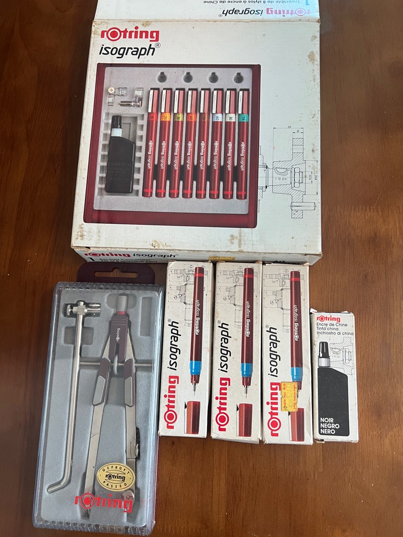 Rotring Isograph, Hobbies & Toys, Stationery & Craft, Art & Prints on ...