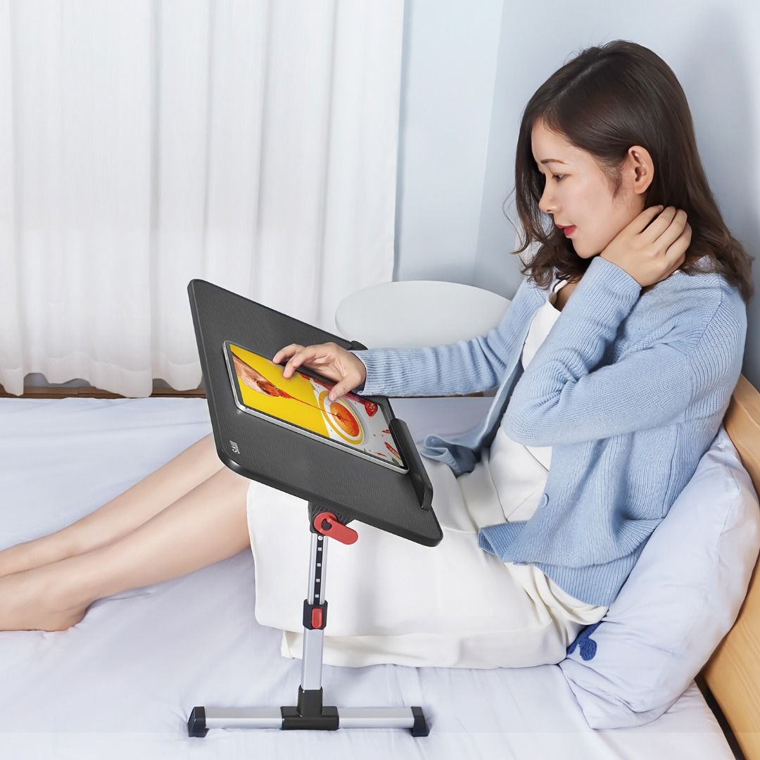 SAIJI A6 Adjustable Laptop Table Tablet Table Study Table Laptop Stand, Furniture & Home Living ...