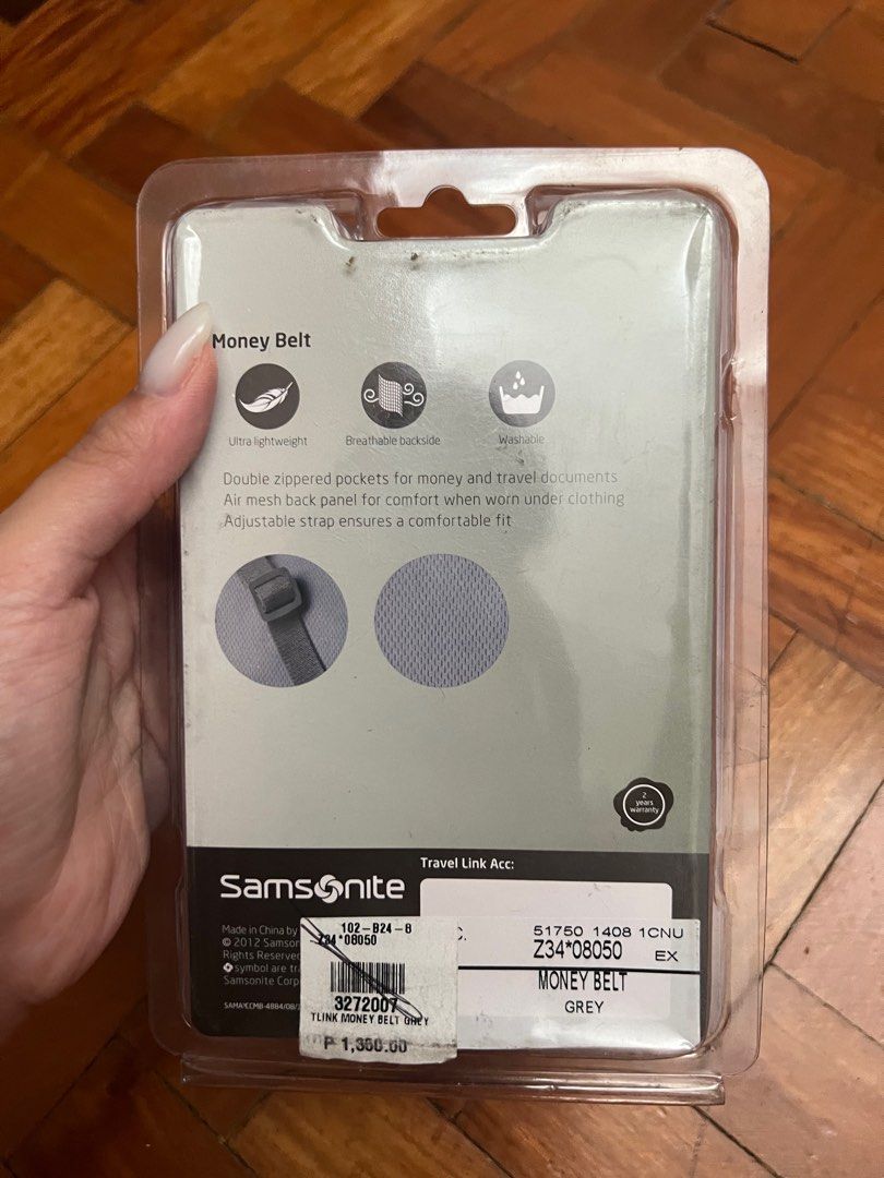 Samsonite Money Belt, Men's Fashion, Bags, Belt bags, Clutches and ...