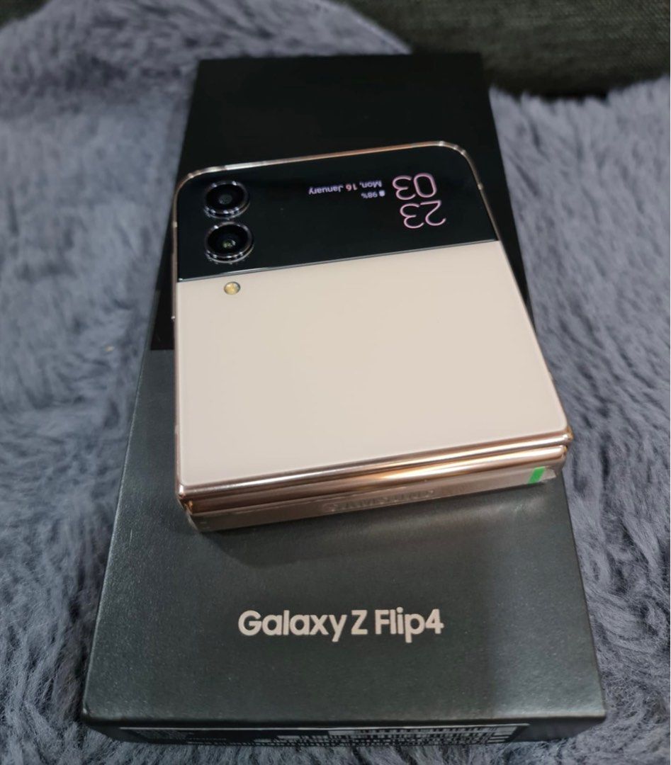 Samsung Galaxy Z Flip4 5G (256GB), Pink Gold, Mobile Phones & Gadgets ...
