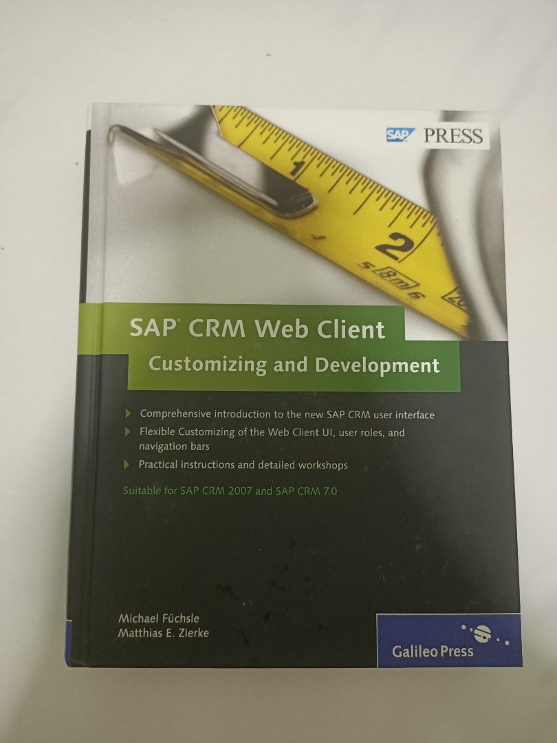 SAP CRM Web Client: Customizing and Development, Hobbies & Toys, Books ... SAP CRM Web Client: Customizing and Development, Hobbies & Toys, Books ...