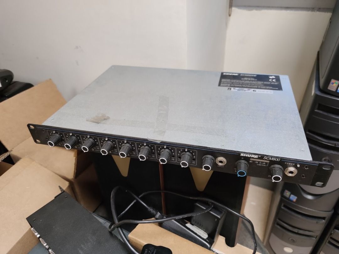 SHURE SCM800E 8 CHANNEL MICROPHONE MIXER, Audio, Other Audio Equipment ...
