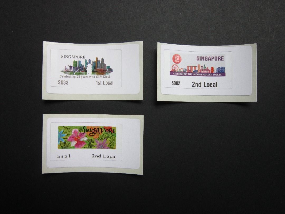 Singapore Frama SAM Commemorative Postage Stamp Labels, Mint, Hobbies ...