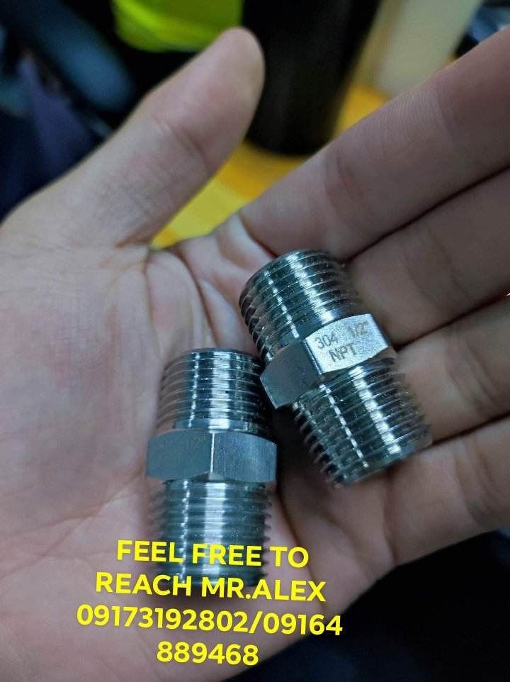 Stainless Male bushing x male adapter (Specs: 1/2), Commercial ...