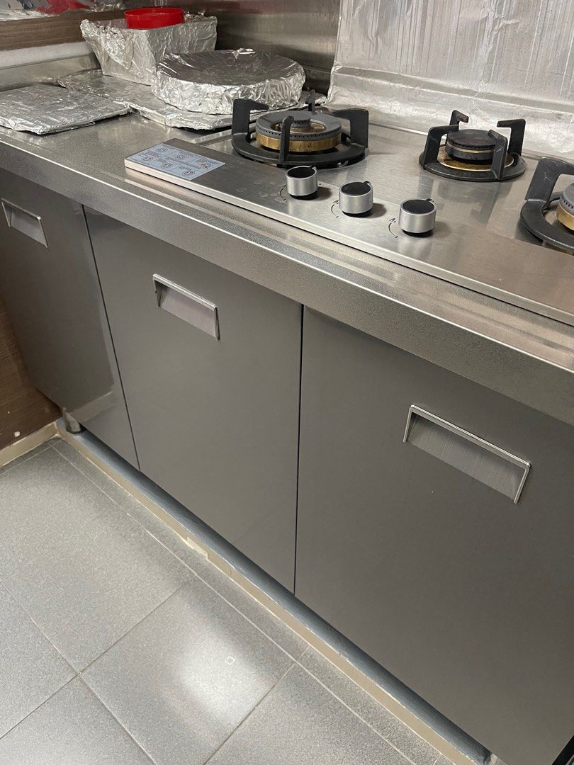 Stainless steel kitchen cabinet customise refer price list, Furniture ...