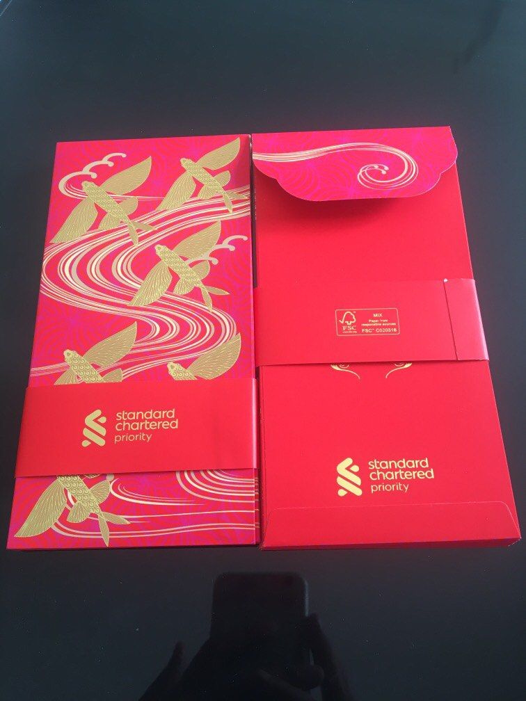 Standard Chartered priority 2023 red packets, Hobbies & Toys ...