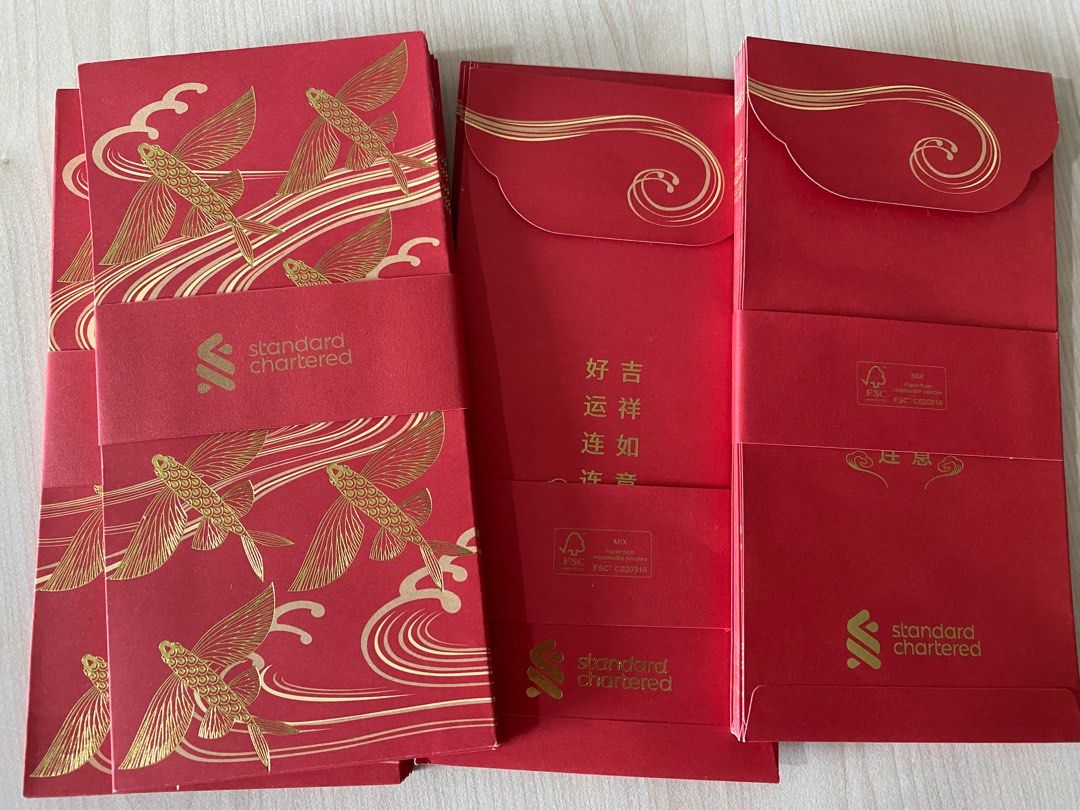 Standard Chartered Red Packets (and more), Hobbies & Toys, Stationery ...