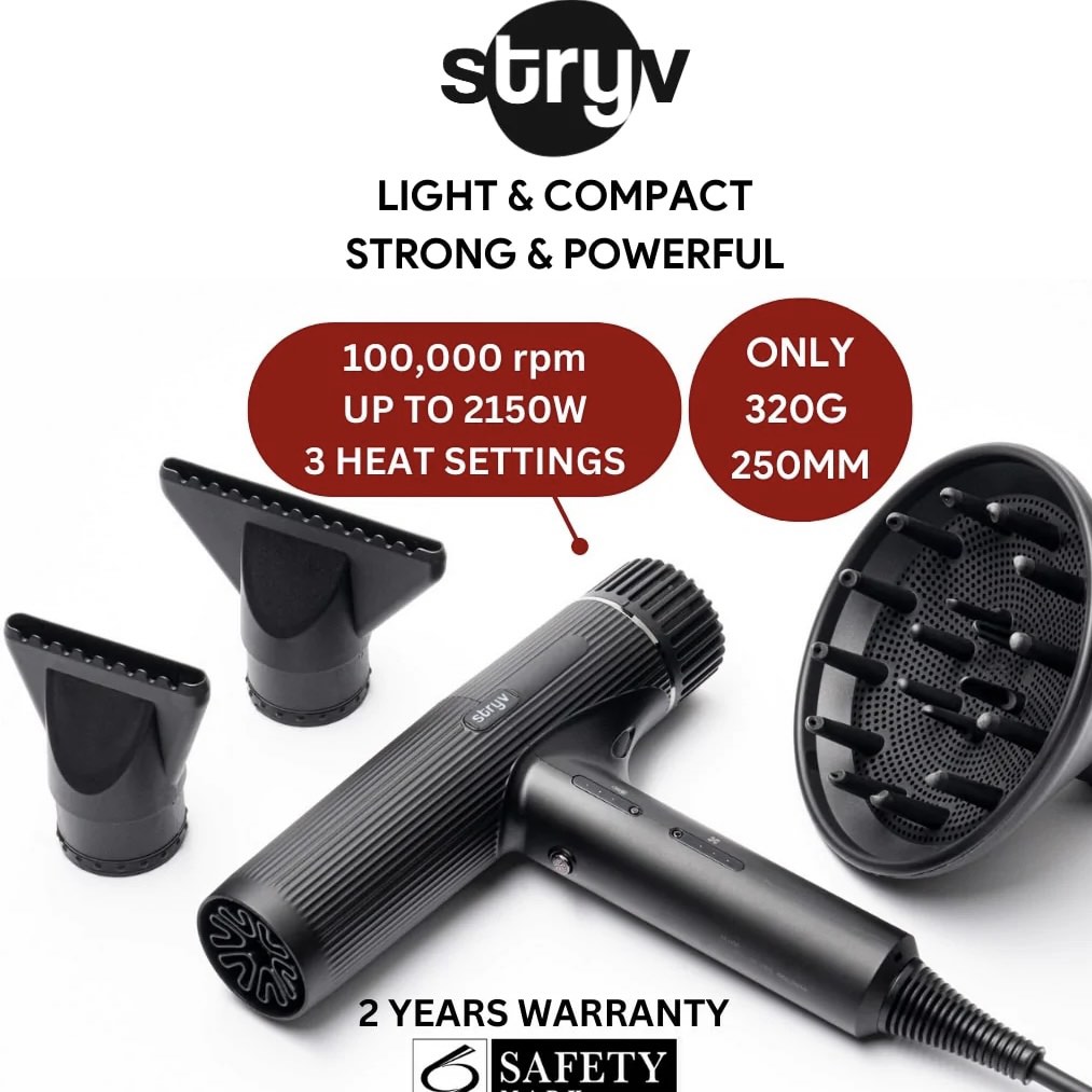 Stryv Hairdryer (light and compact), Beauty & Personal Care, Hair on ...