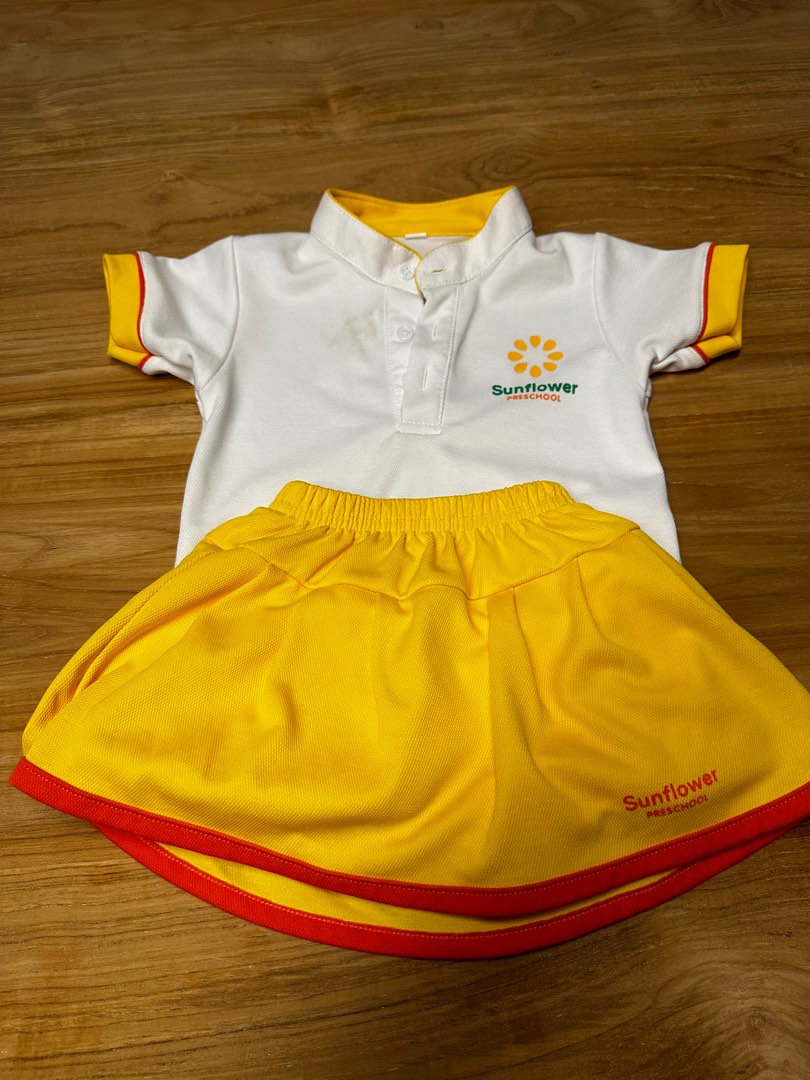 Sunflower PreSchool Uniform XS New, Babies & Kids, Babies & Kids ...