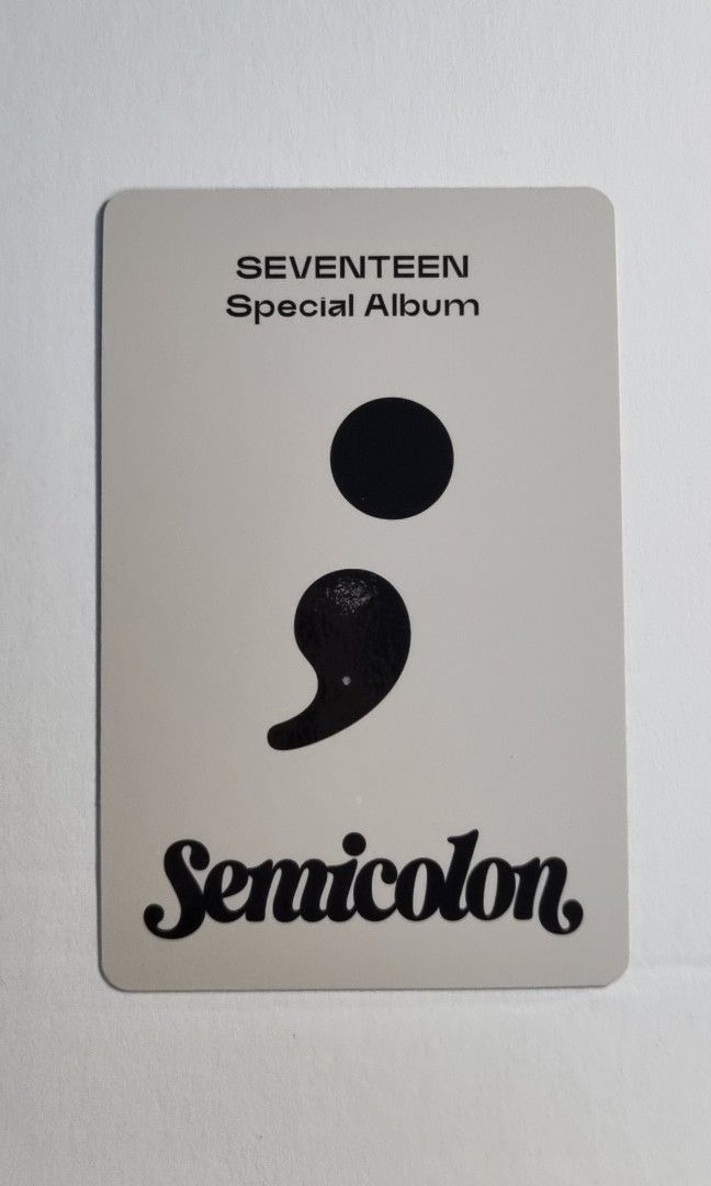 SVT Semicolon Photocard - Vernon, Hobbies & Toys, Memorabilia ...