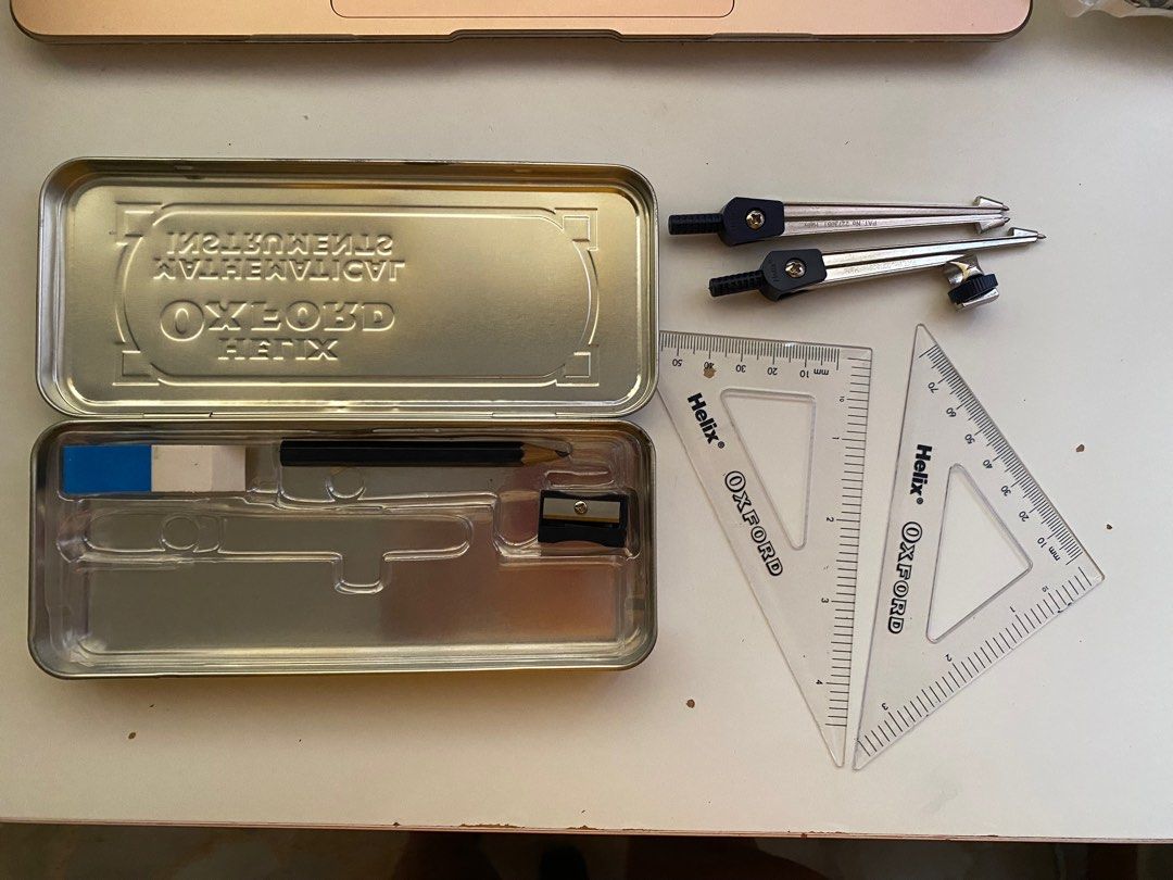 The Helix Oxford Mathematical Instruments Set (Incomplete), Hobbies ...