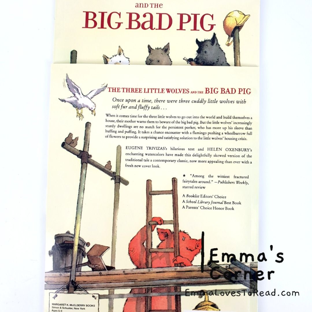 The Three Little Wolves and the Big Bad Pig by Eugene Trivizas PB ...