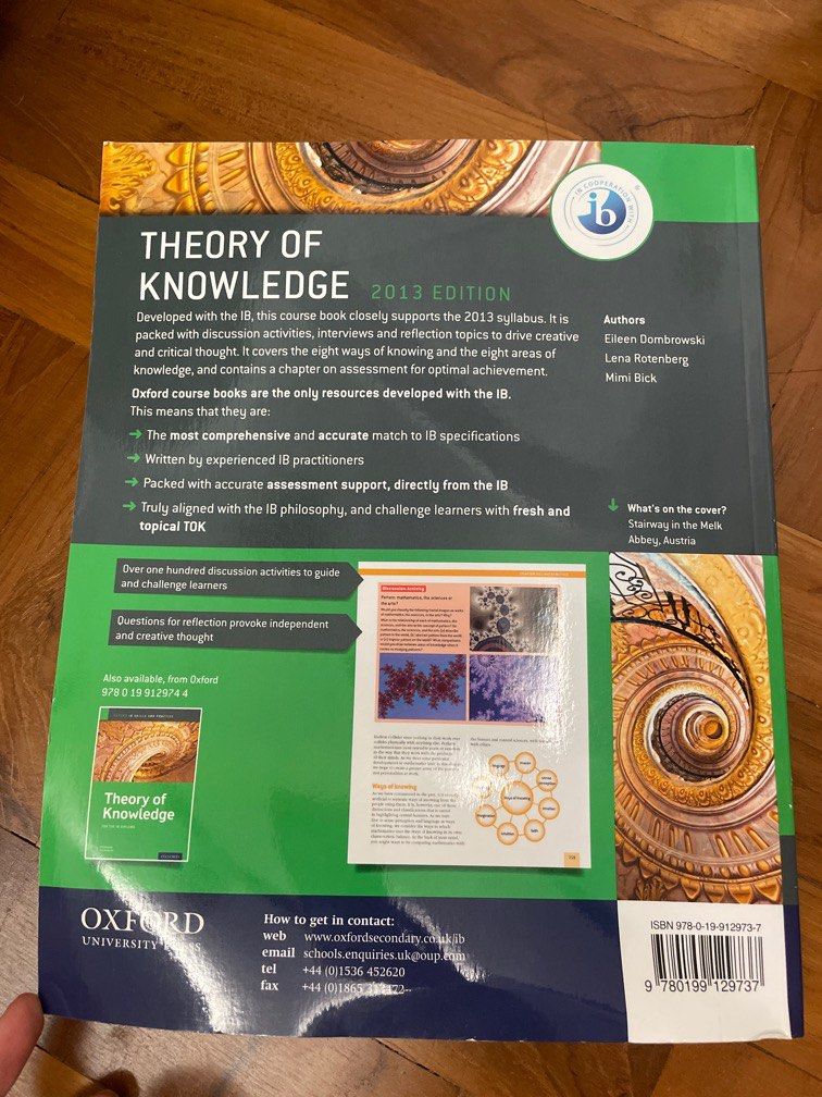 Theory Of Knowledge Textbook IB, Hobbies & Toys, Books & Magazines ...