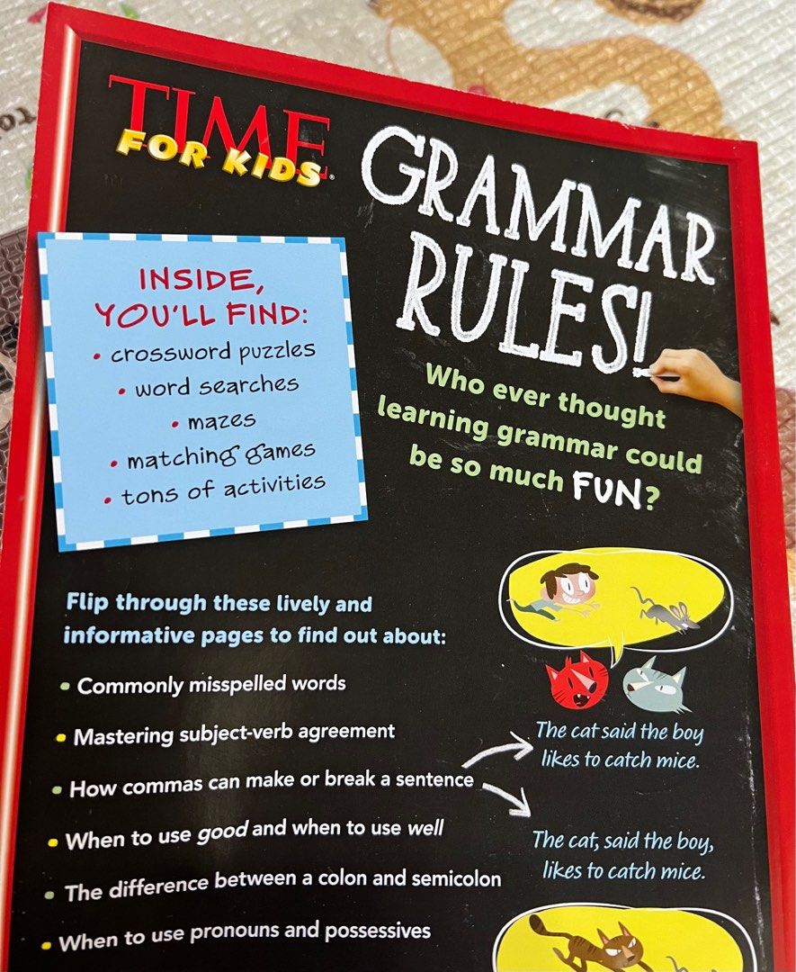 Time for kids- grammar rules, 興趣及遊戲, 書本 & 文具, 書本及雜誌 - 補充練習 - Carousell
