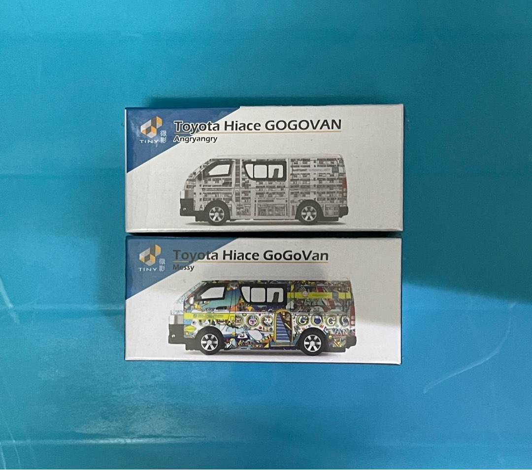 Tiny Hiace gogovan 拉花 （2架）, 興趣及遊戲, 玩具 & 遊戲類 - Carousell