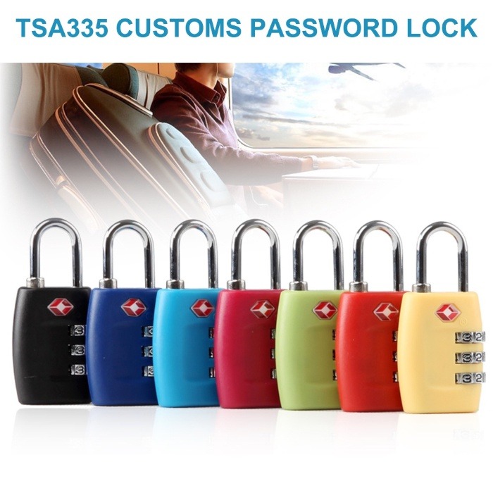 TSA Travel Lock 3 Digit Combination Lock Luggage Bag Padlock, Furniture ...