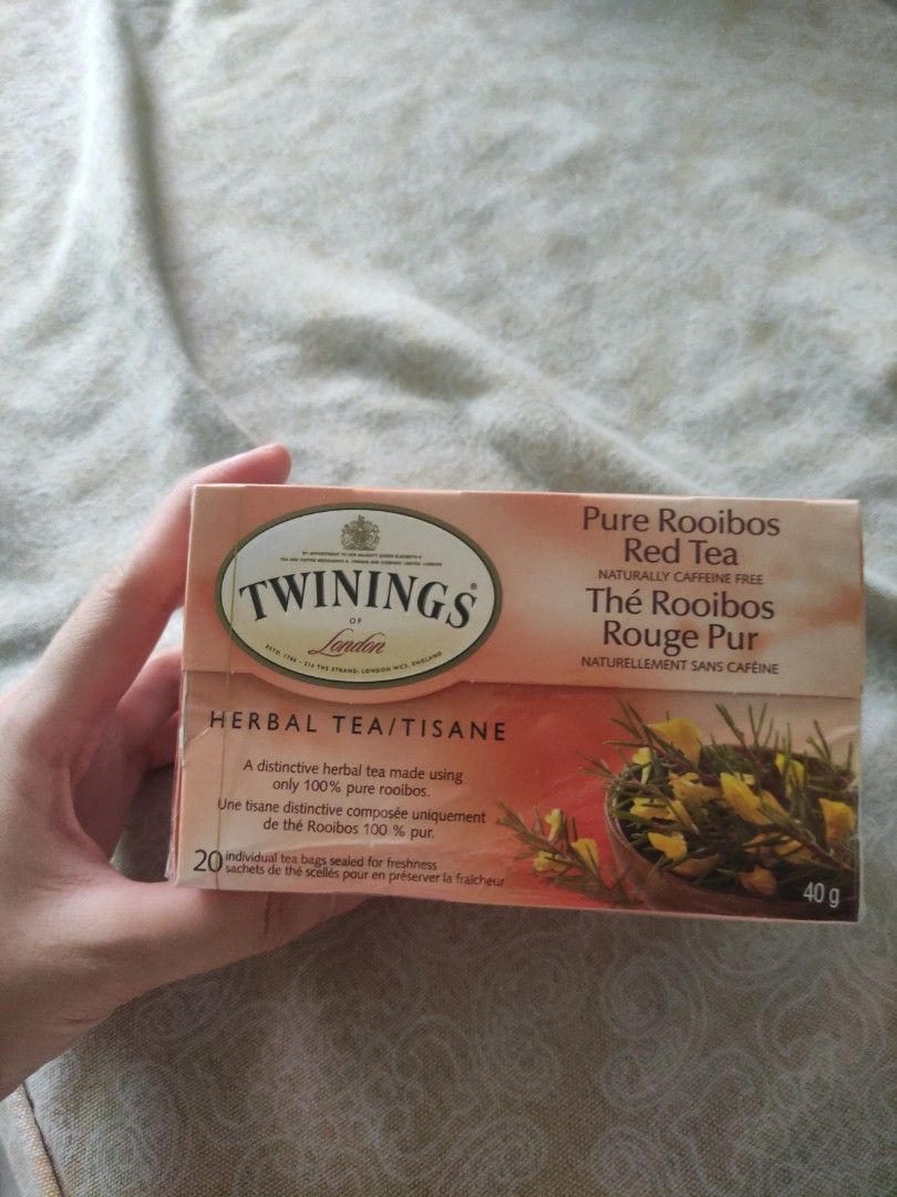 Twinings of London Pure Rooibos red tea, Food & Drinks, Other Food ...