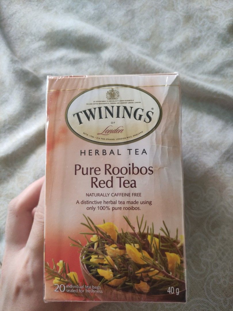Twinings of London Pure Rooibos red tea, Food & Drinks, Other Food ...
