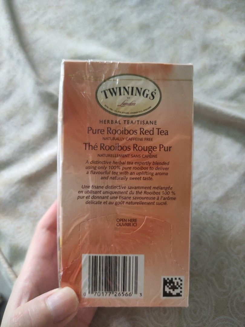 Twinings of London Pure Rooibos red tea, Food & Drinks, Other Food ...