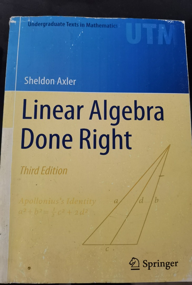 Undergraduate Textbook in Mathematics [3rd Edition] [Linear Algebra ...