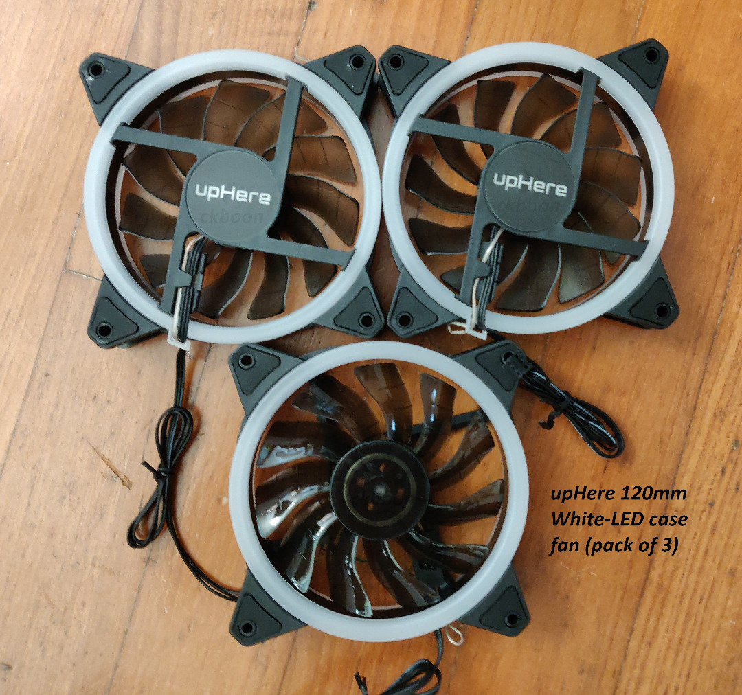 upHere White LED Computer Case Fan 120mm, Computers & Tech, Parts ...