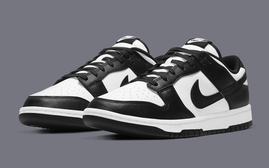 [US 8W] Nike Dunk Low Panda Black White, Women's Fashion, Footwear ...