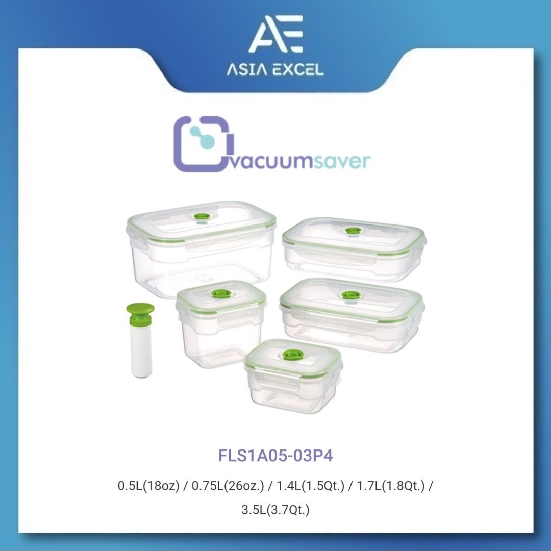 VACUUMSAVER FLAVIA SERIES 5 PIECE SET, Furniture & Home Living ...