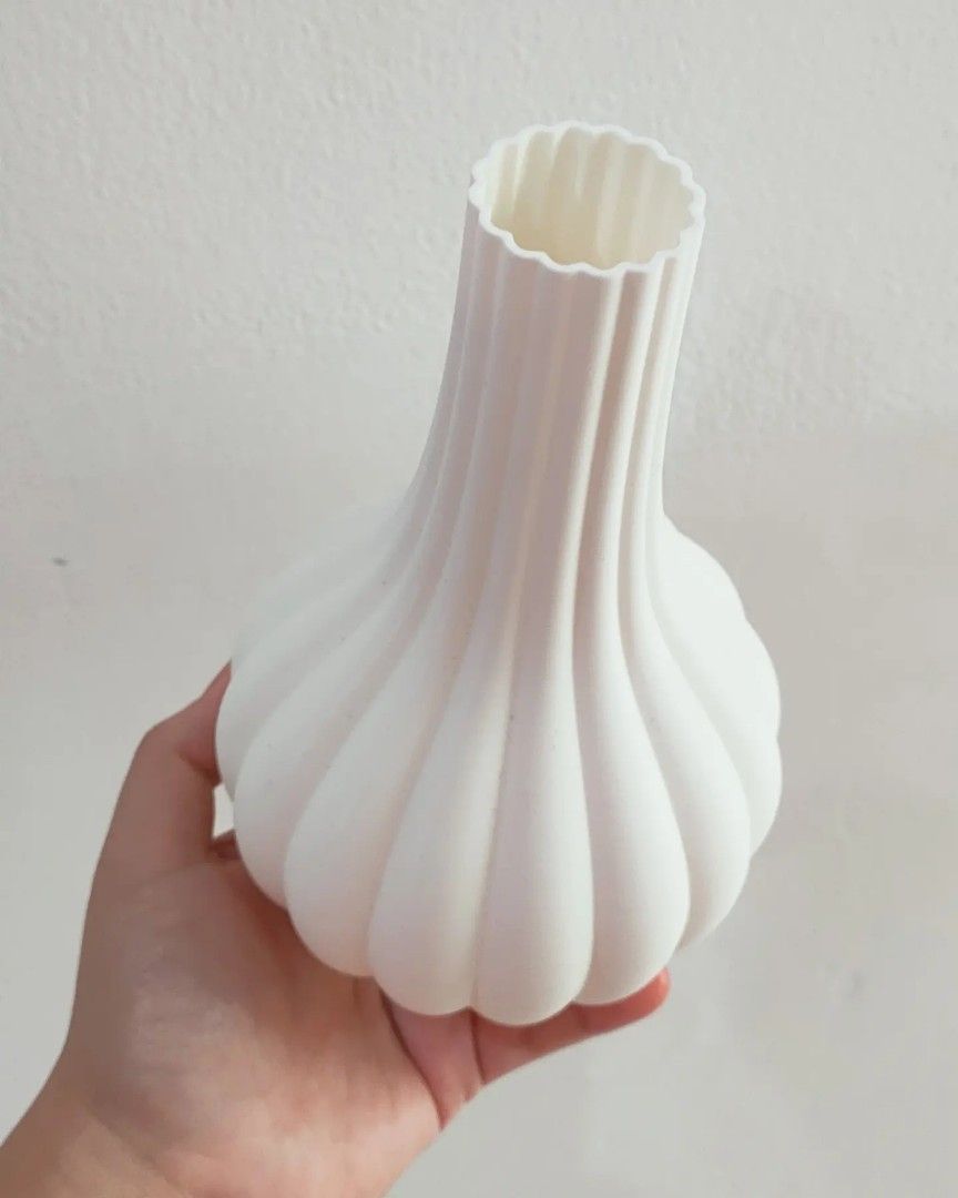Vas Bunga Dekorasi Minimalis Modern - White, Perabotan Rumah di Carousell